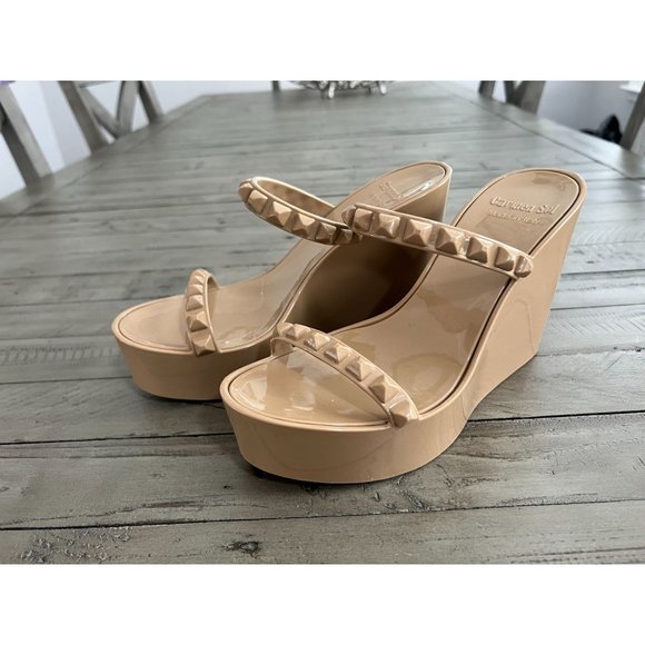 Carmen Sol | Shoes | Carmen Sol Tonino Studded Platform Jelly Pvc Vegan ...